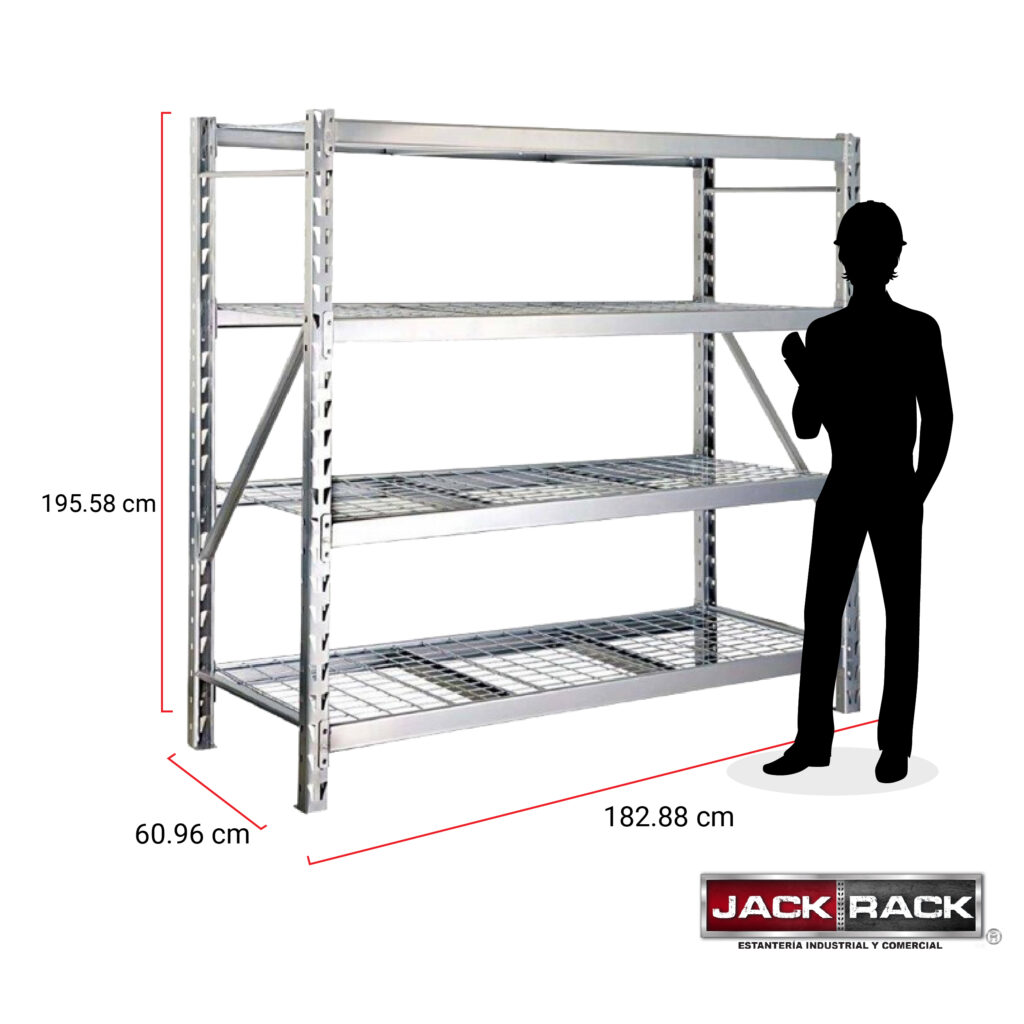 Rack 240 x 180 x 60 cm – RCEP-4000K - Estantería Industrial y Comercial ...